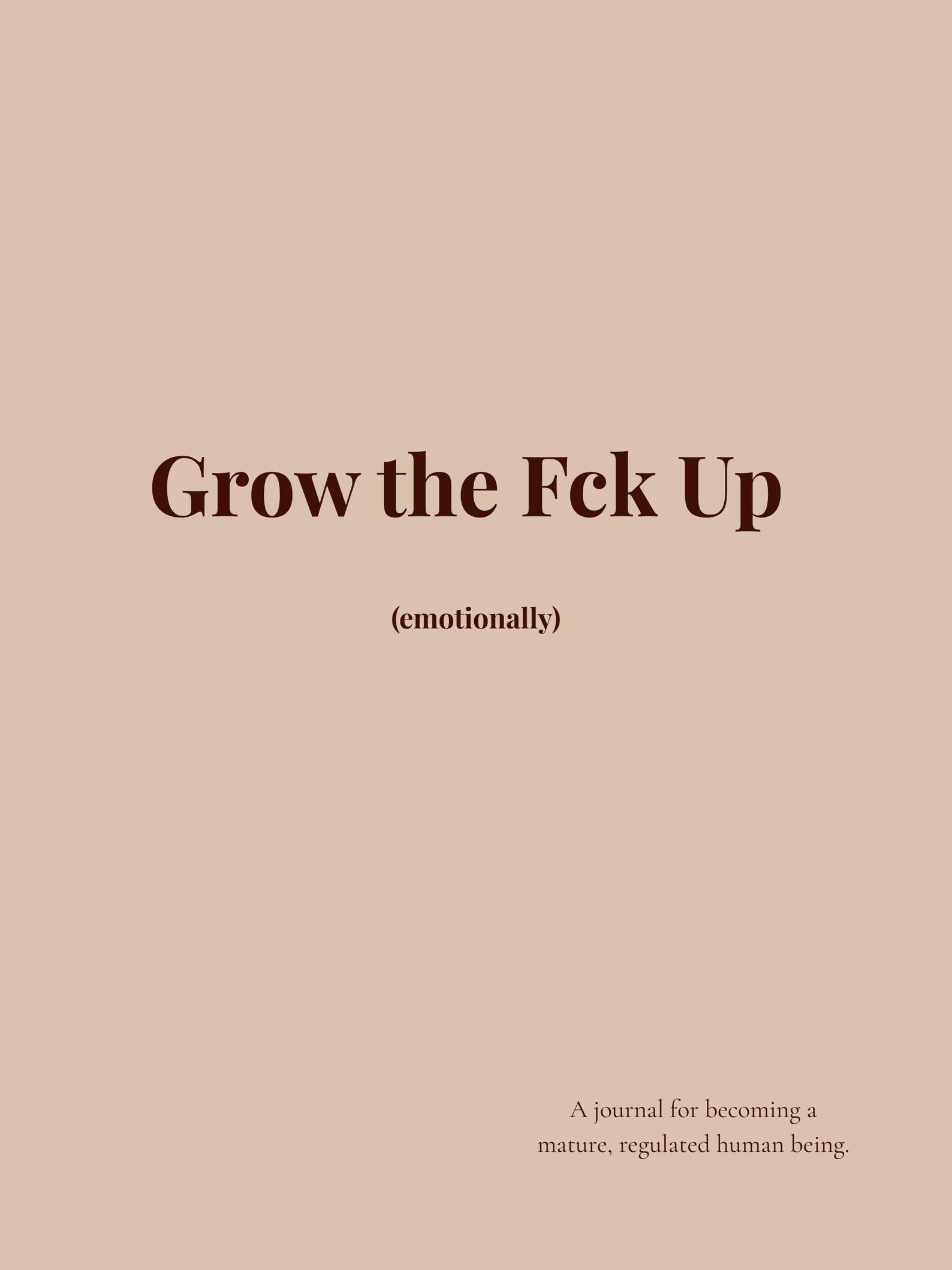 Emotional Maturity Journal | 30-day Self Improvement Workbook ...