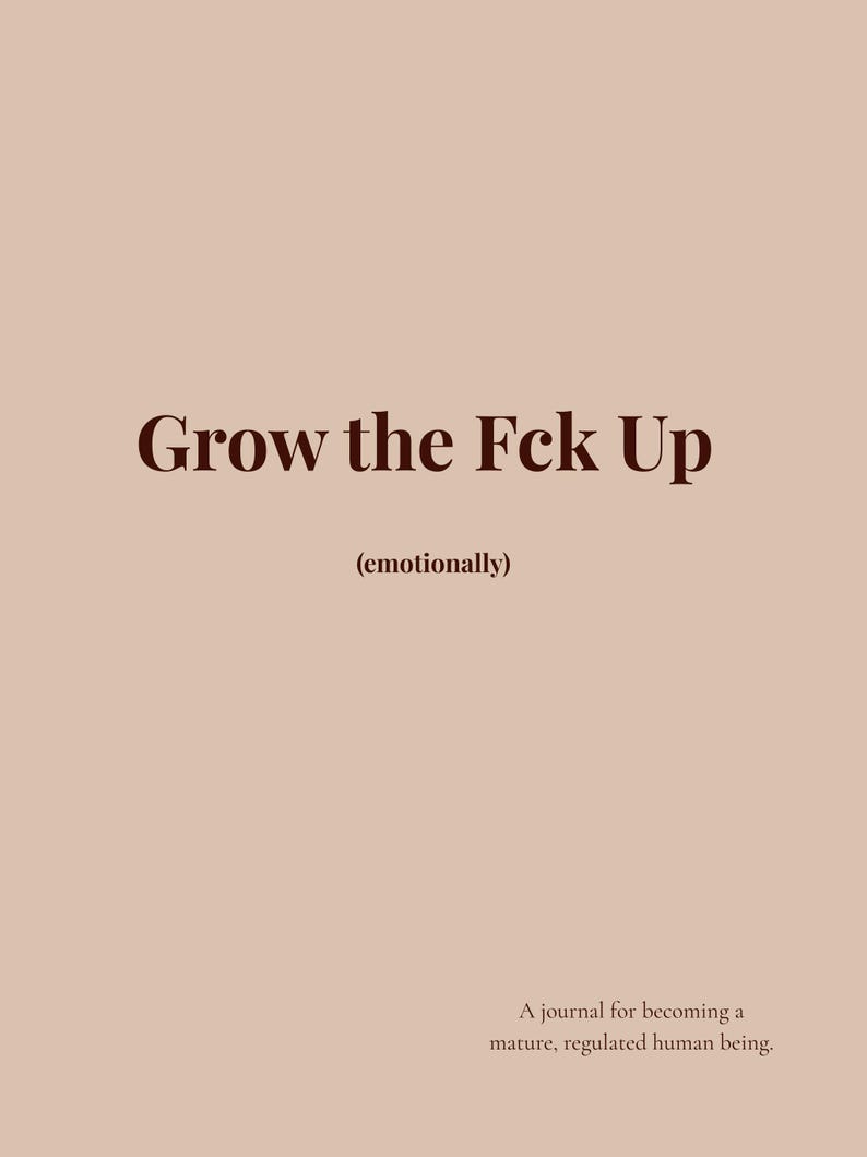 Emotional Maturity Journal | 30-day Self Improvement Workbook ...