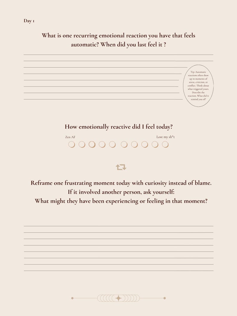 Emotional Maturity Journal | 30-day Self Improvement Workbook ...