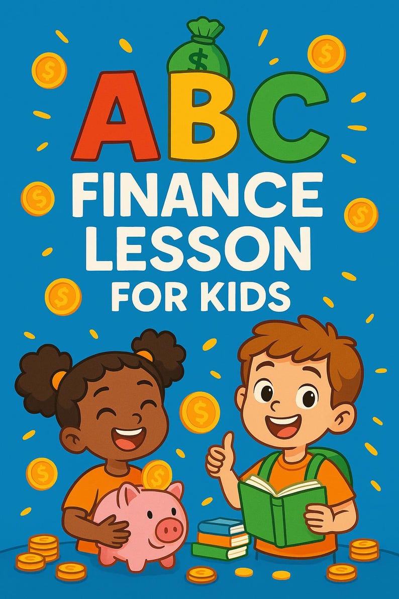 ABC Finance Lesson for Kids, Financial Education for Children, Money ...