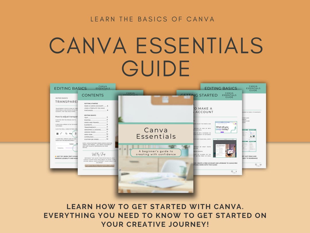 Canva Made Simple | Printable Canva Instruction Guide - Canva Tips ...
