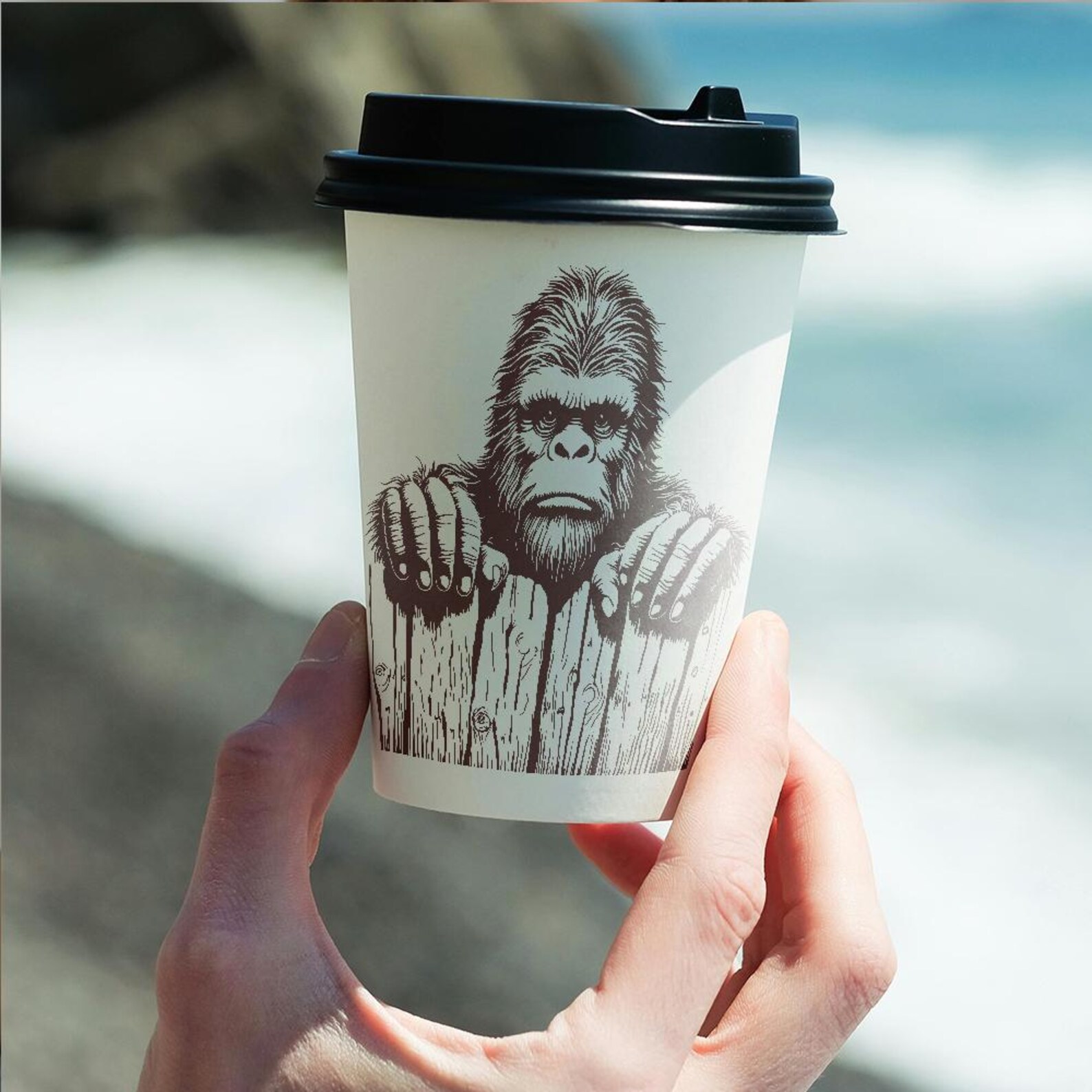Bigfoot Peeking SVG : Sasquatch Clipart | Cryptid Silhouette for Cricut ...