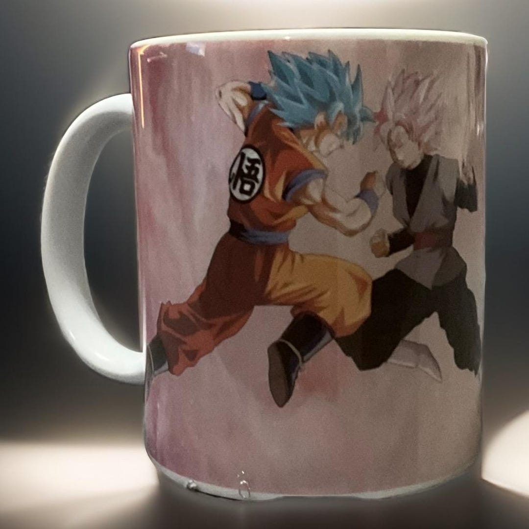 Dragon Ball Super Goku Vs Black Goku Mug 11oz DBZ Anime Coffee Cup ...
