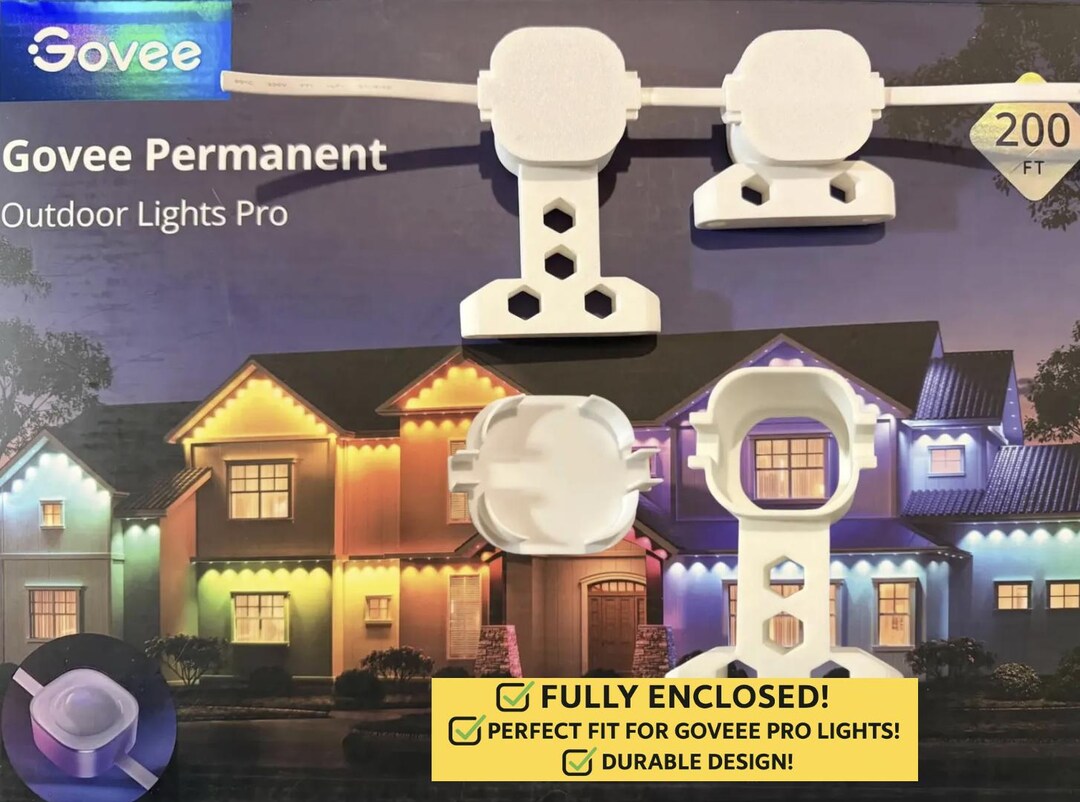 Govee Pro Permanent Outdoor Lights Side Mounting Brackets - H706 (white ...