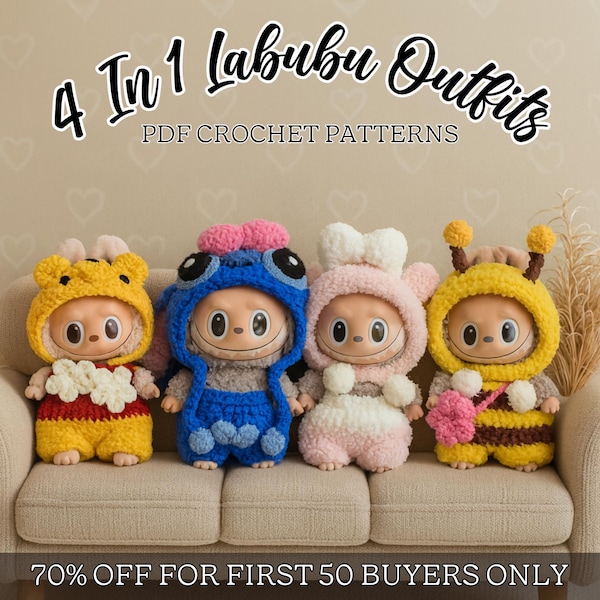 Labubu Winnie the Pooh - Etsy
