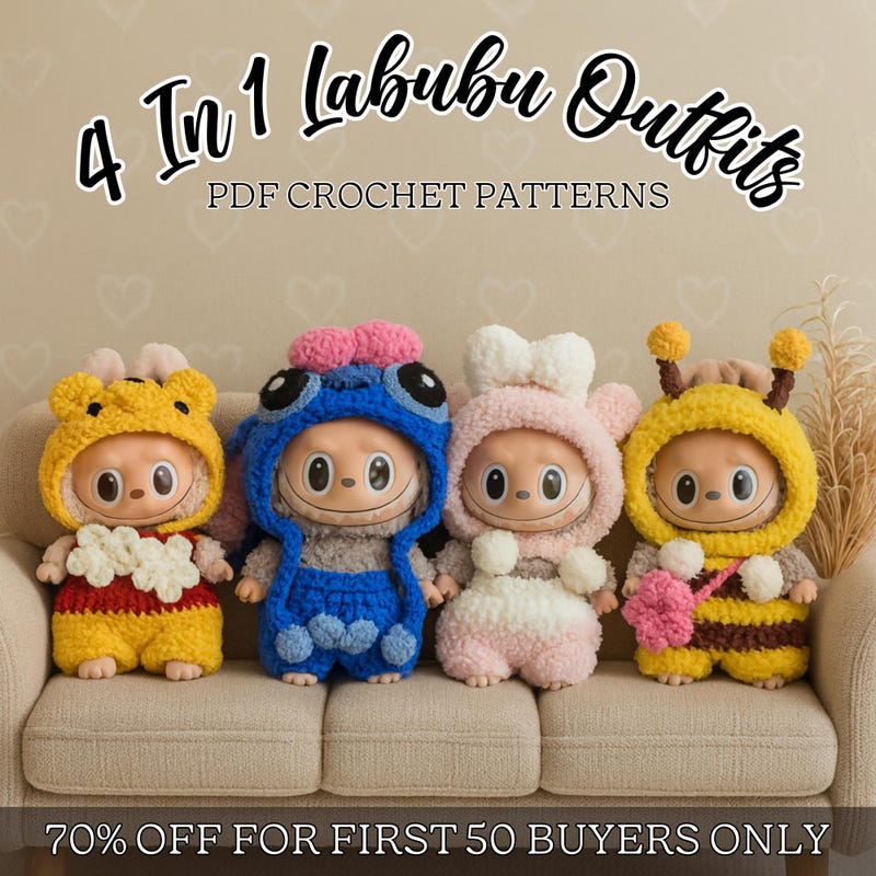 Labubu Stitch Pattern - Etsy