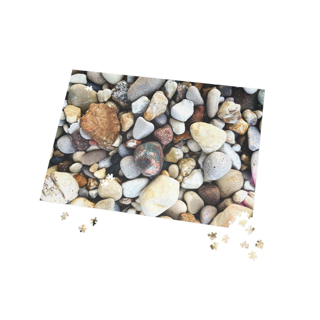 Pebble Beach Stones Jigsaw Puzzle: Natural Rock Challenge - Etsy