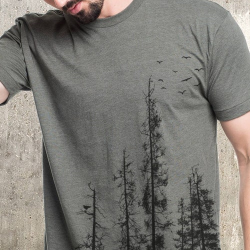 Mens Shirts PNW Shirt Graphic Tees Gift for Men Nature - Etsy