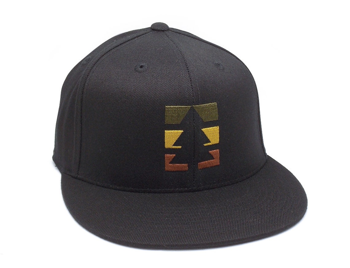 Baseball Cap - Retro Tree Hat - Outdoor Cap - Green/yellow/red Tree ...