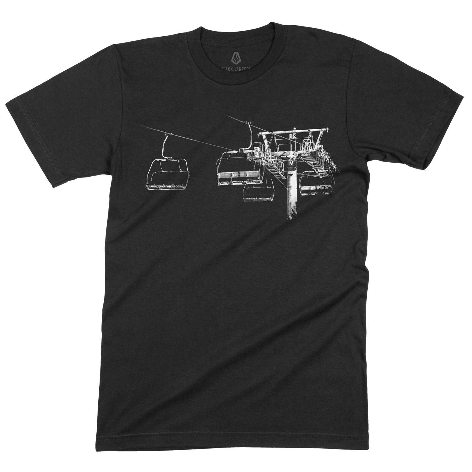 Graphic Tees Ski Tshirt Lift 8 Ski Lift Snowboard Shirt | Etsy