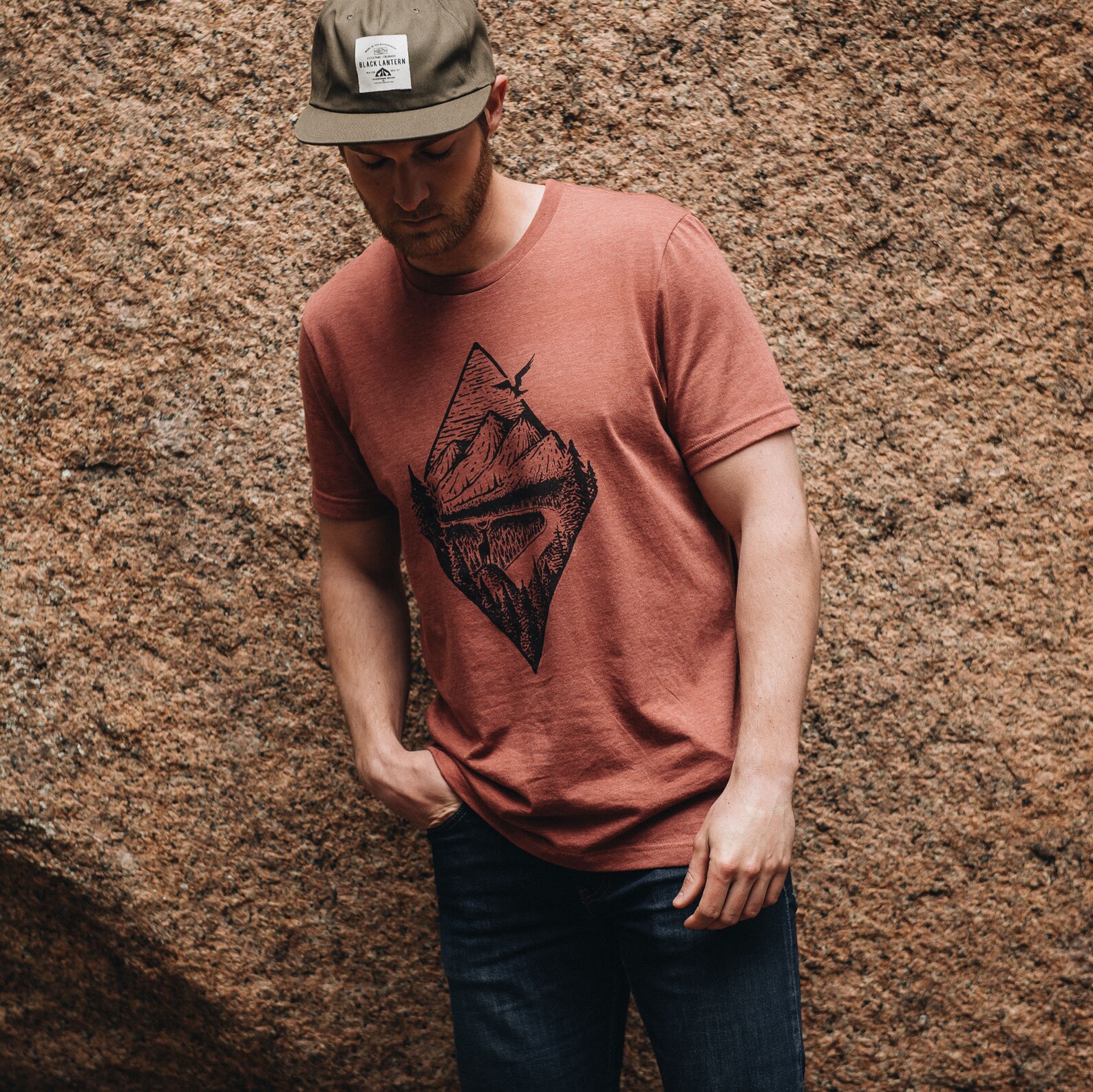 Mountain Shirt Men River Mountain Forest Mens Tshirt - Etsy