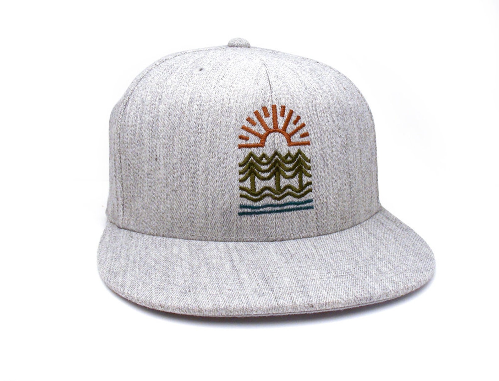 River Landscape Mountain Hat Men's/unisex Flexfit | Etsy