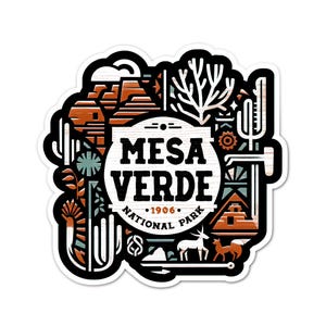Outdoor Stickers - Mesa Verde National Park Sticker - Vinyl Decal ...