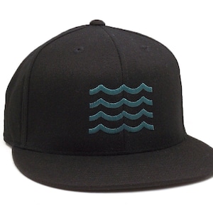 Waves and Water Flexfit Hat Fishing Cap Mens/unisex 2 Color Options ...