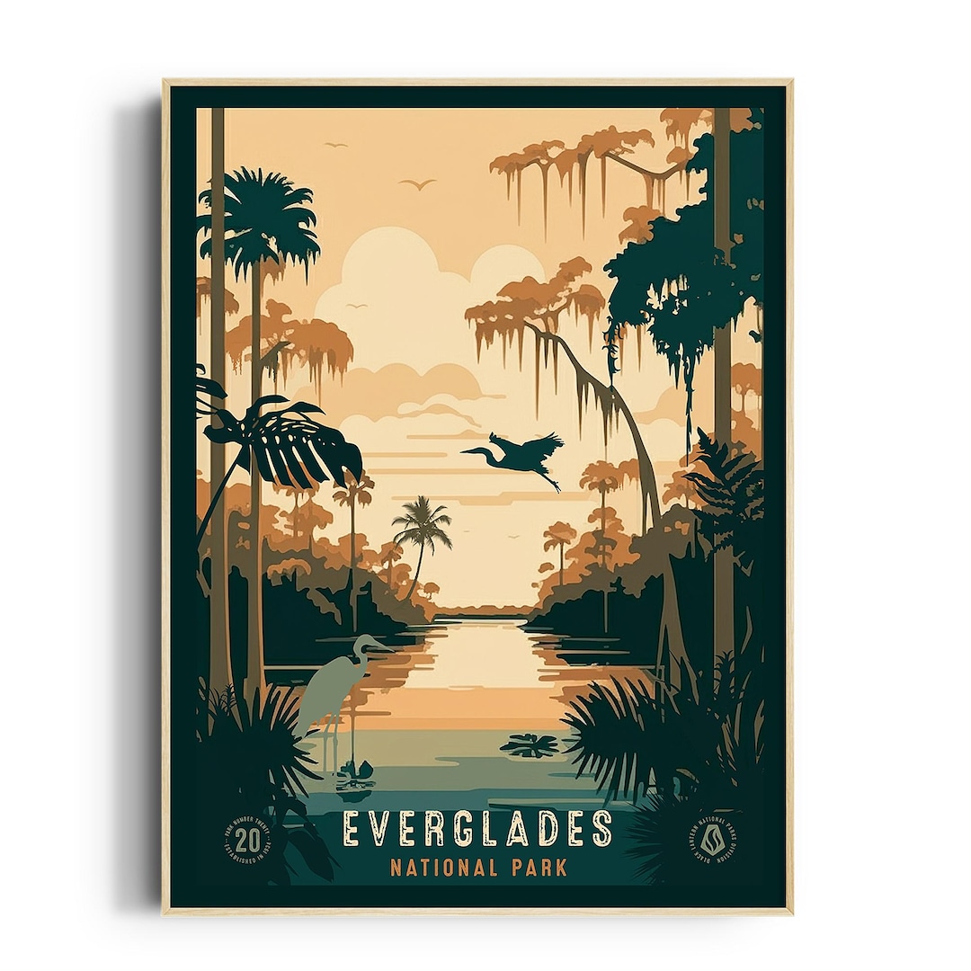 Everglades National Park Poster - Archival Printed Poster - Nature ...