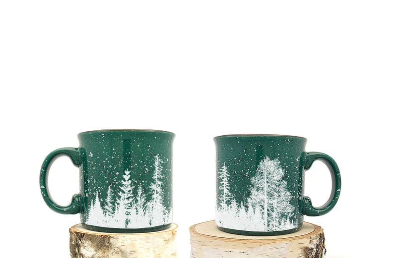Nature Mug Ceramic Mug Forest Landscape Coffee Mug - Etsy