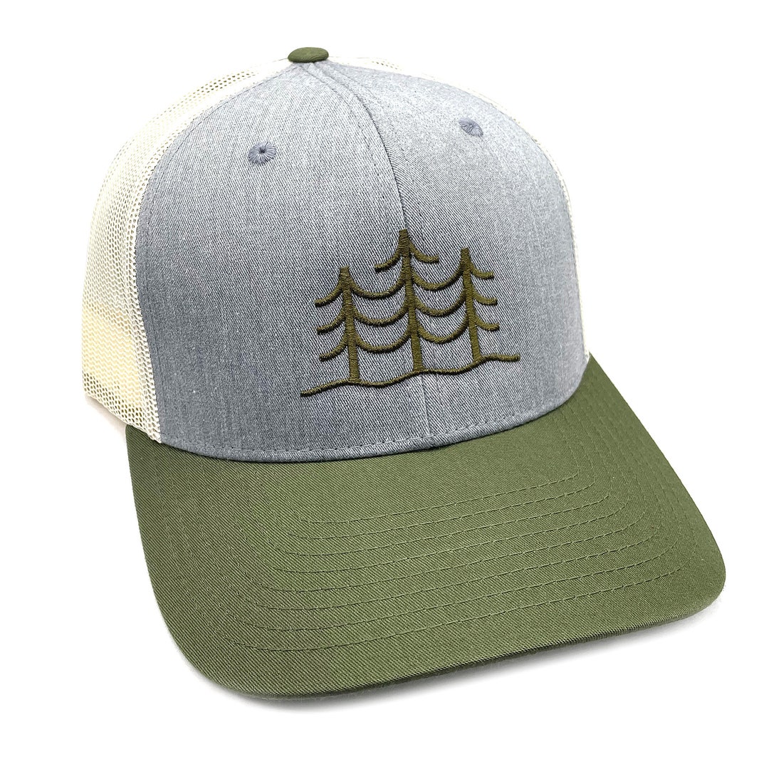 Stylish Arbor & Aqua Tree Trucker Hat: Breathable Snapback Cap for ...