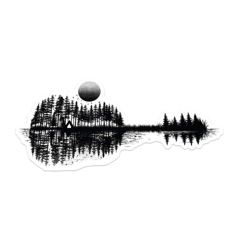 Artistic Guitar Decals - Etsy