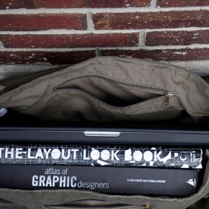 Fish Messenger Bag Men - Canvas Messenger Bag - Fish and Forest Design ...