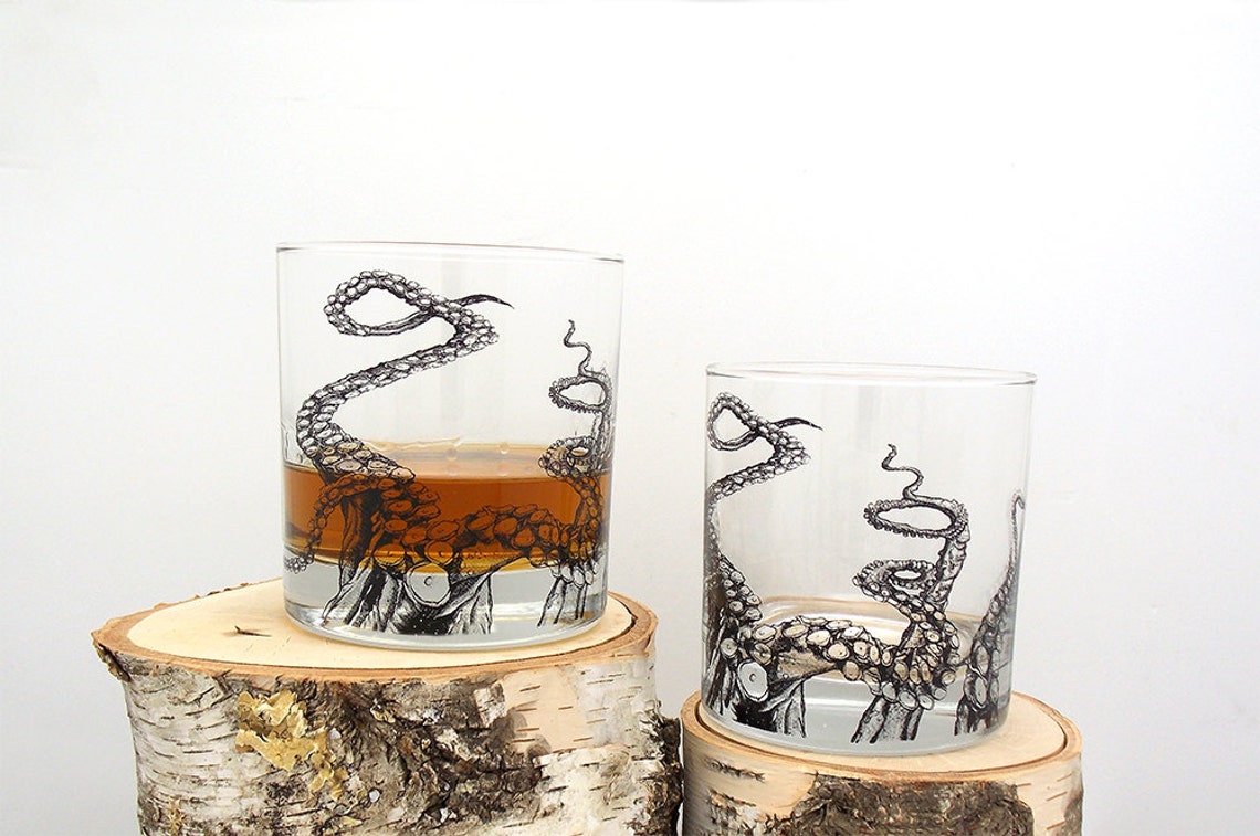 Octopus Tentacles Tentacles Whiskey Glasses Octopus Whisky | Etsy