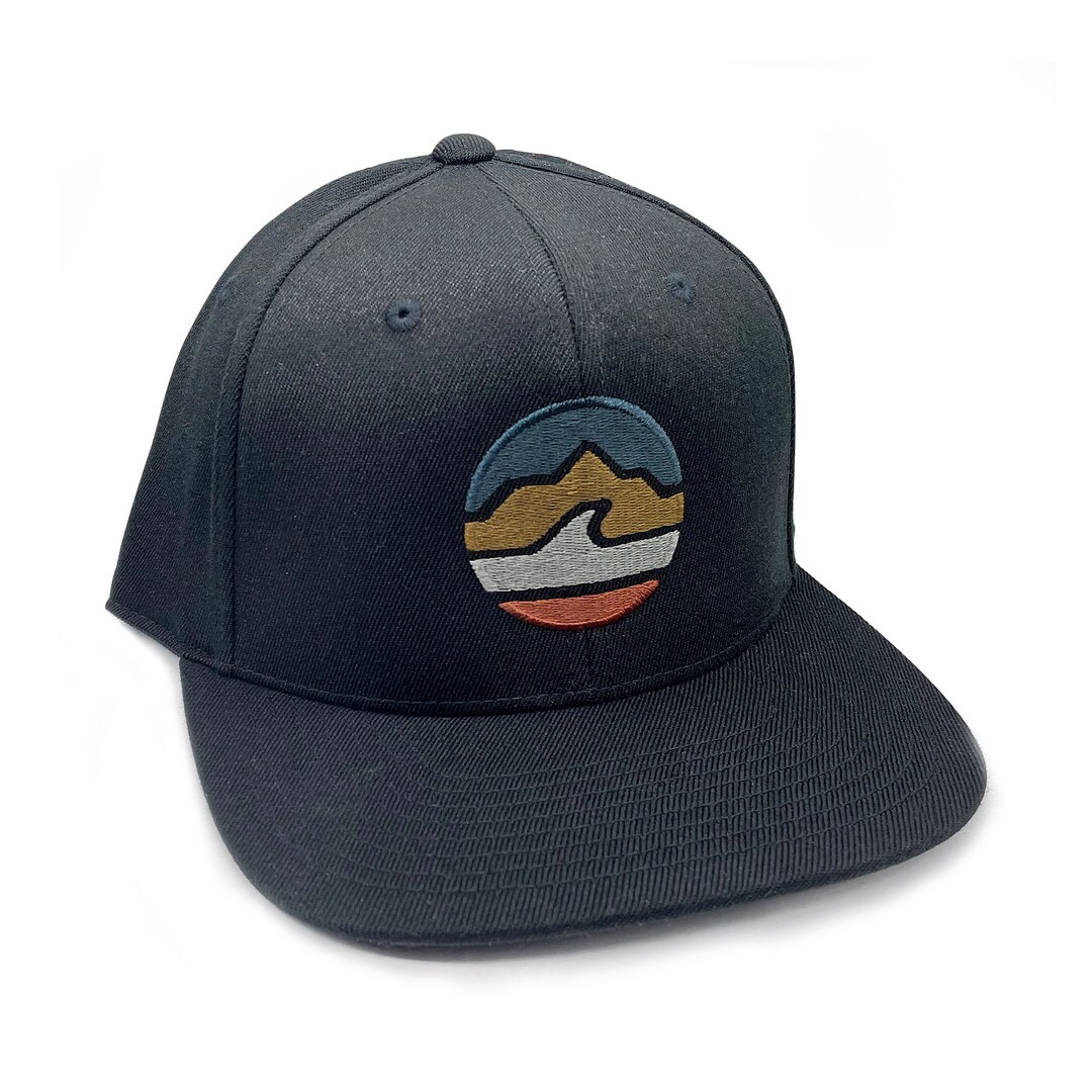 Mens Hats - Mountain Waves Desert Flexfit Hat - Mountain Hat Gift ...