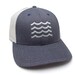 Mesh Trucker Hat Water and Waves Mens Sun Hat Outdoor Cap Boating Hat ...
