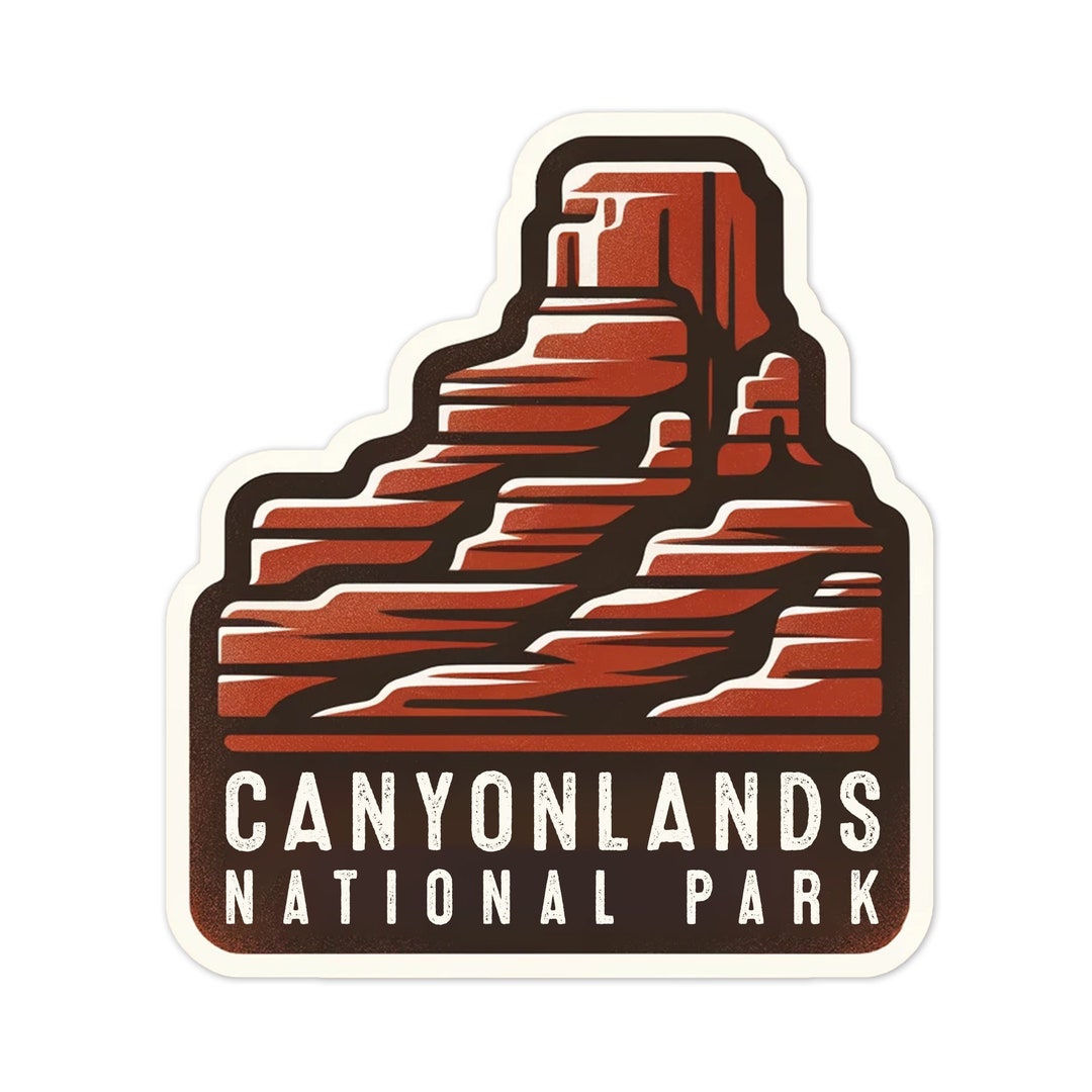 Canyonlands National Park Vinyl Sticker: Outdoor Adventure Decal for ...