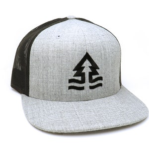 Pine Tree Trucker Hat Men/unisex Trees and Tides Trucker Hat Outdoor ...