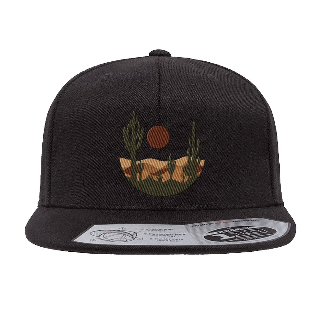 Mens Hats - Desert Landscape Flexfit Hat - Mountain Hat Gift for Men ...