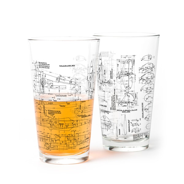 Vintage Beer Glasses - Etsy