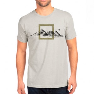 Men’s Graphic Tees - Mountain Collage - Nature Tshirt Men - Unisex ...