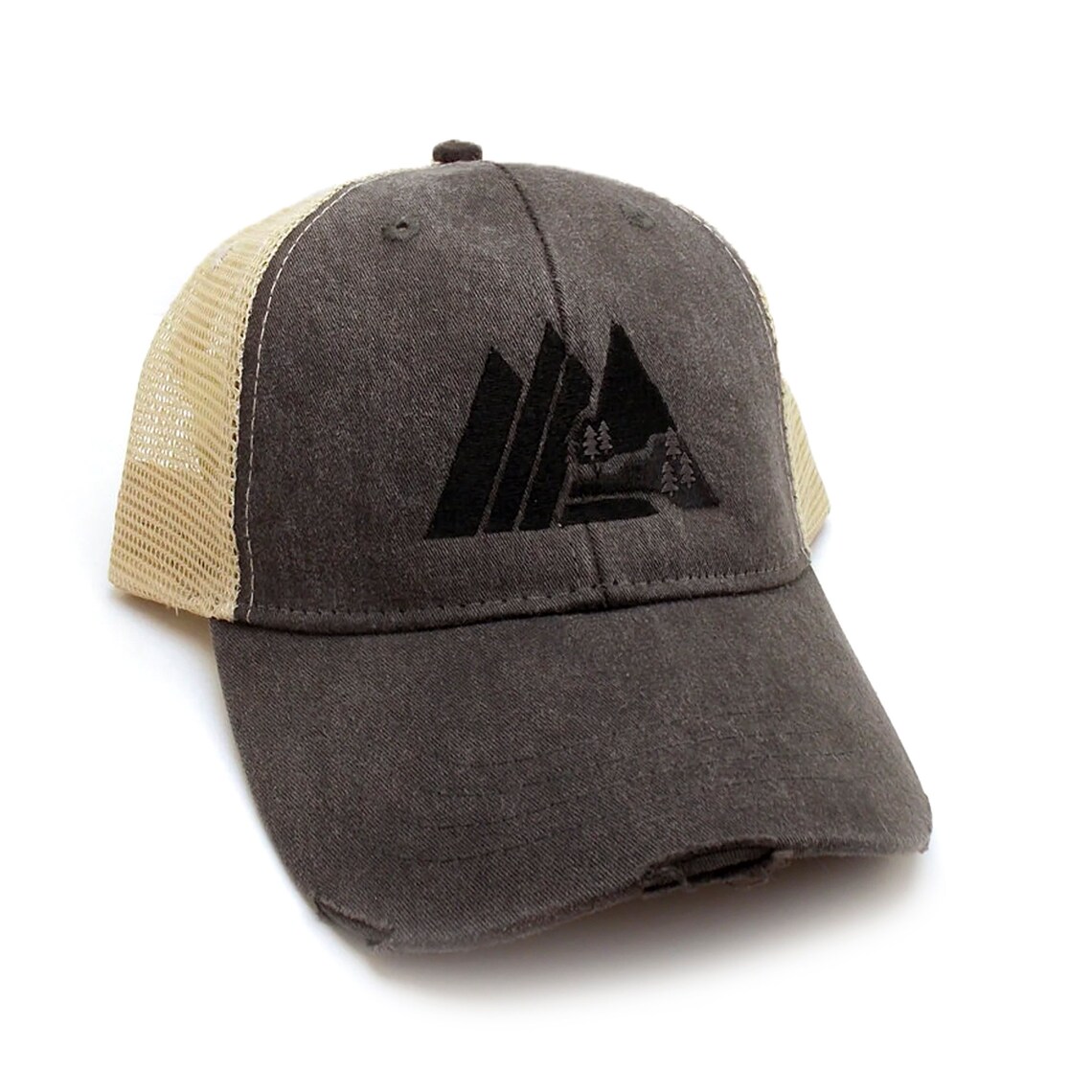 Mountain Hat Mountain Trucker Hat Men Retro Mountain | Etsy