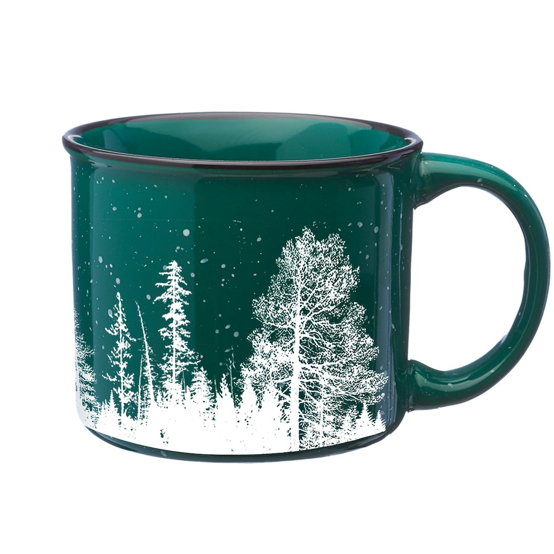 Nature Mug - Ceramic Mug - Forest Landscape Coffee Mug - Cabin Mug Gift ...
