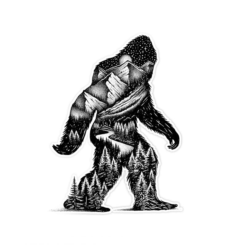 Bigfoot Stickers - Etsy