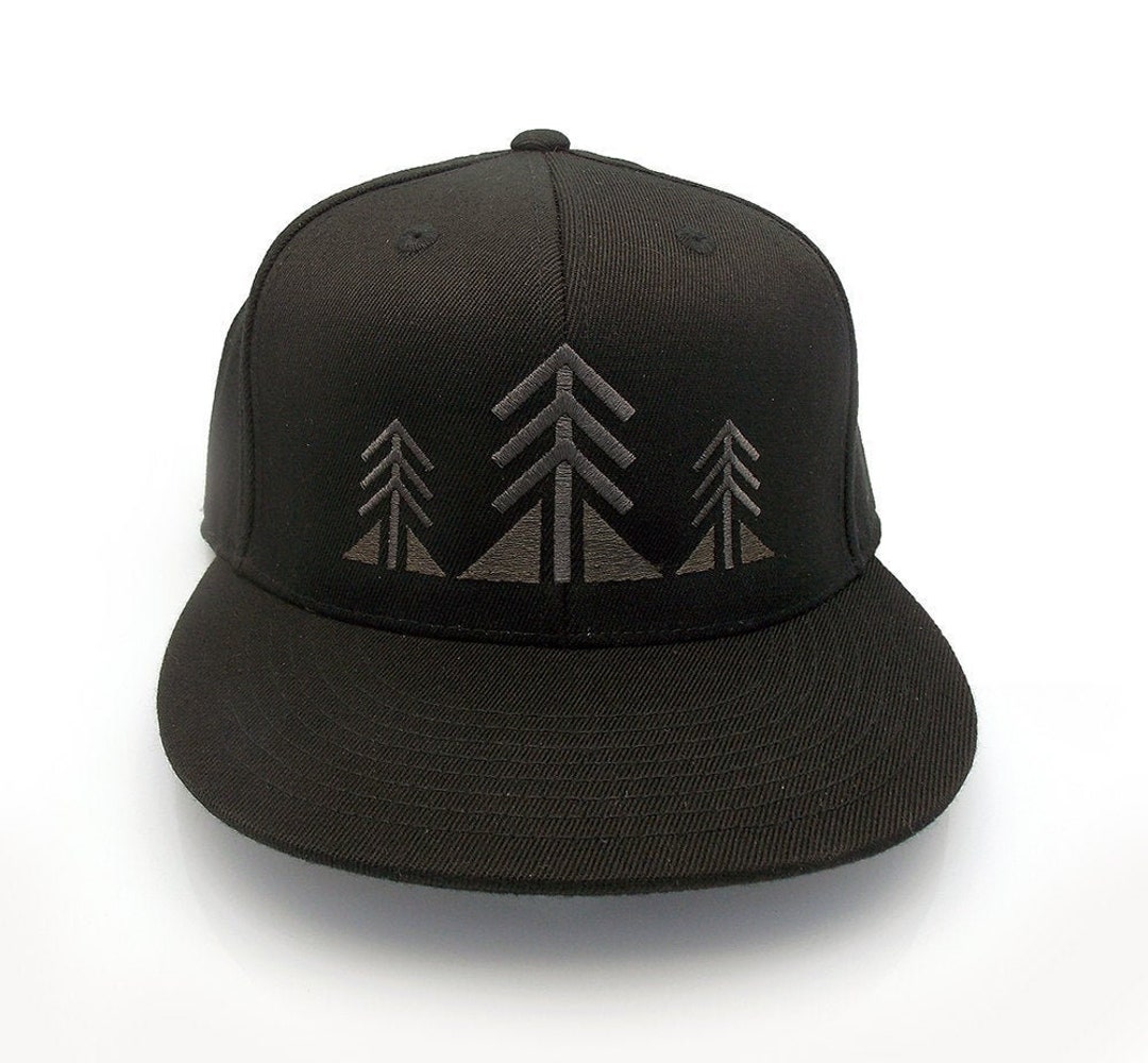 Outdoor Cap Hiking Hat Three Trees Forest Hat Snapback or Flexfit Hat ...