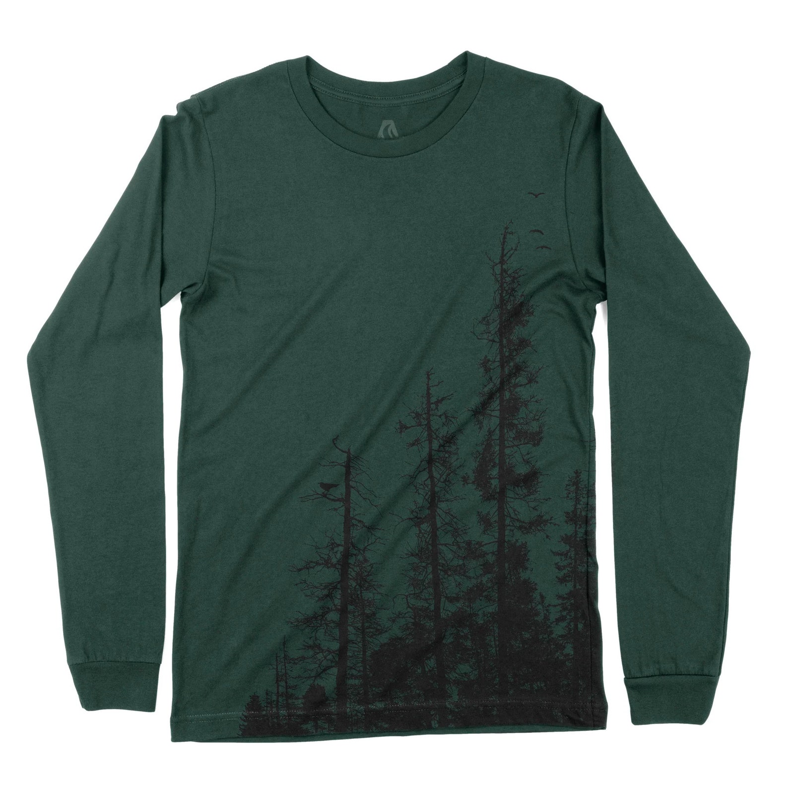 Pine Tree Forest Long Sleeve T-shirt for Outdoor Enthusiasts - Unisex ...