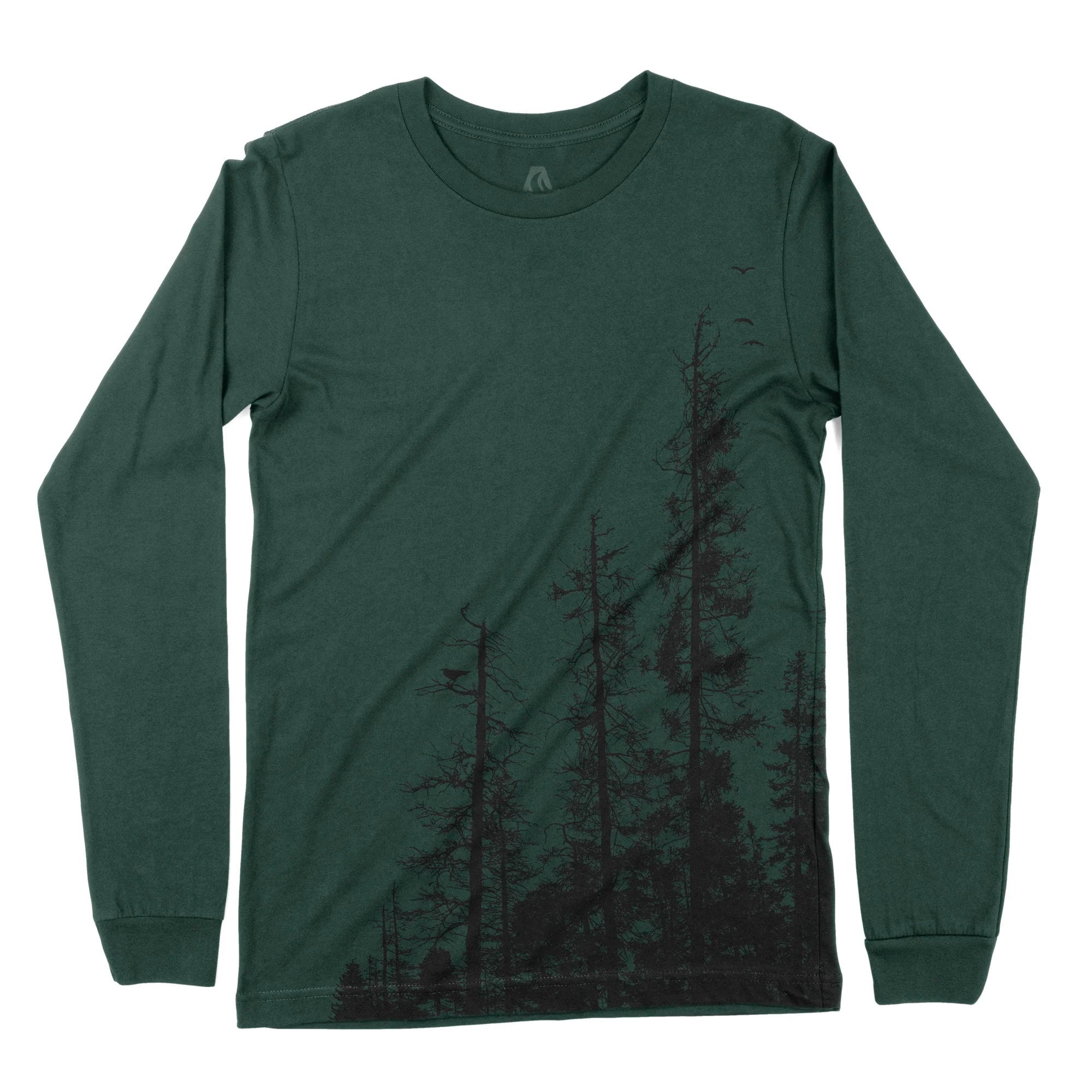 Pine Tree Forest Long Sleeve T-shirt for Outdoor Enthusiasts - Unisex ...