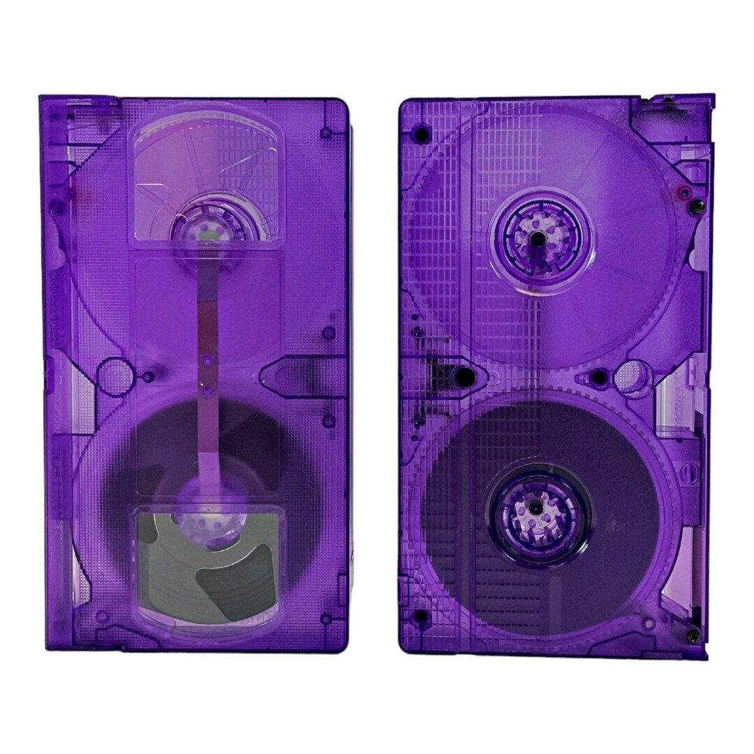 VHS is LIFE Purple Transparent Color VHS Shell W/ Matching Spools T-130 ...