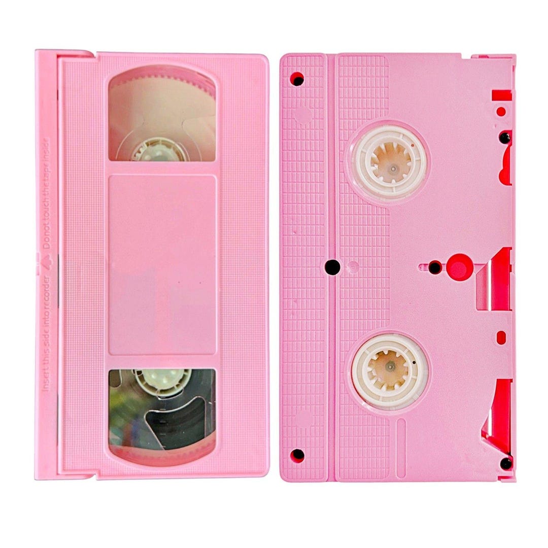 VHS is LIFE Solid Pink Color VHS Shell W/ T-150 Tape - Etsy