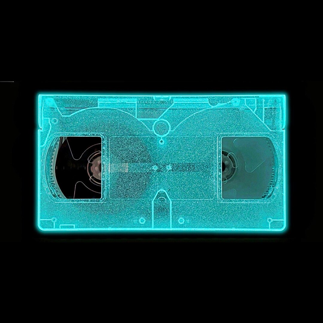 VHS is LIFE "ice Blue" Glow in the Dark VHS Shell W/ T-130 Tape - Etsy