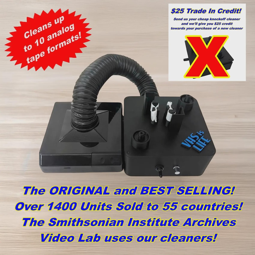 VHS Mold Cleaner Machine Betamax Analog Tape Cleaning Removal System ...