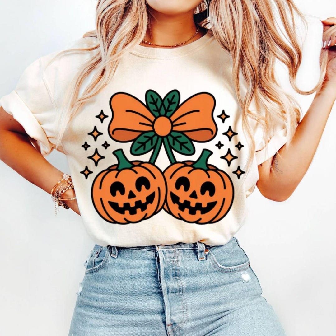 Cute Pumpkin Bow PNG, Coquette Pumpkin PNG, Kawaii Jack-o’-lantern ...