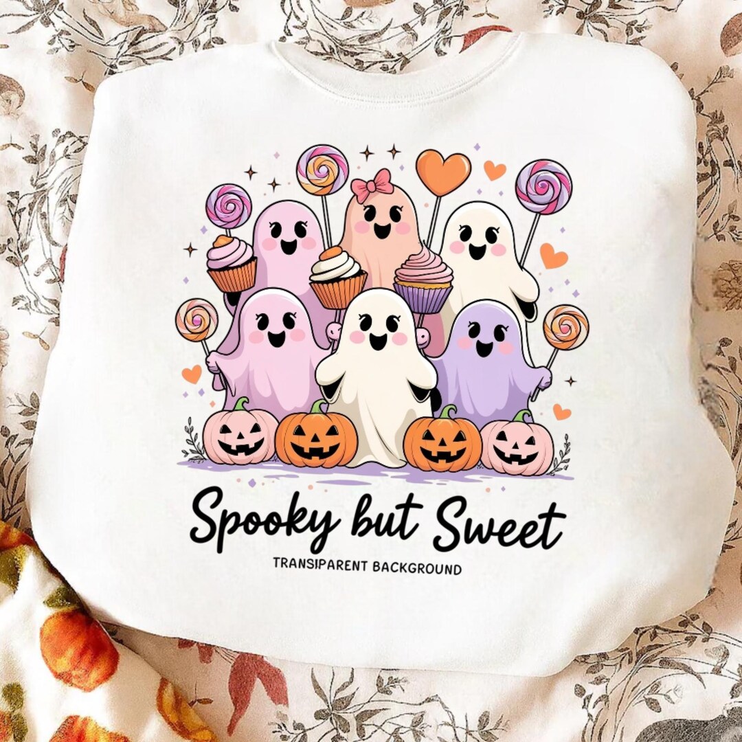 Spooky but Sweet Ghosts PNG, Halloween Cute Ghost Design, Sweet Ghosts ...