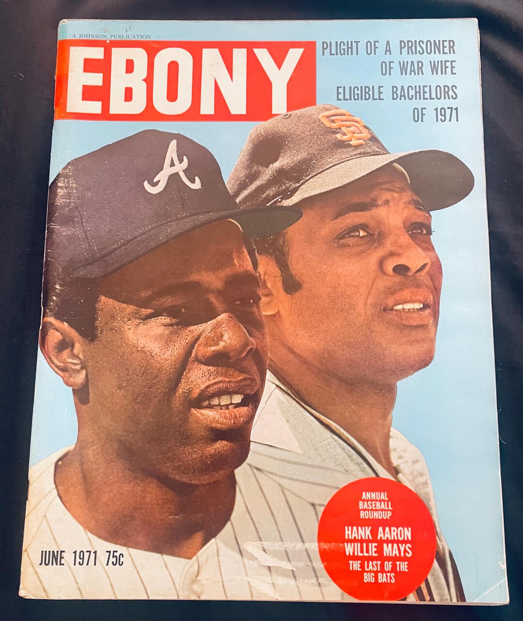 Ebony Magazine June 1971, Hank Aaron and Willie Mays the Last of the ...
