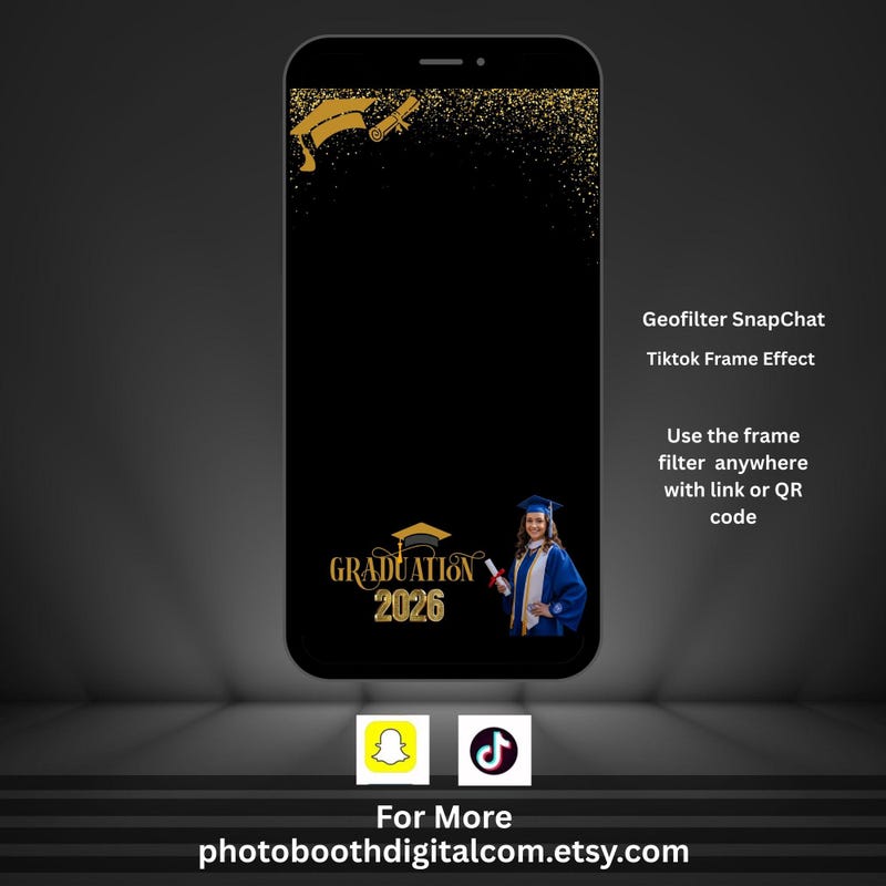 Snapchat Filter Graduation - Etsy