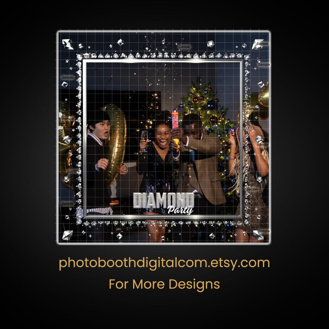 Diamond Overlay 360 Photobooth Spin Booth Framephoto Booth Video ...