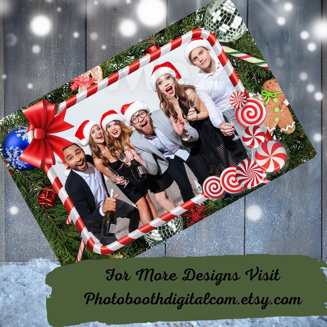 Christmas Photo Booth Template Design Holiday Printable Party ...