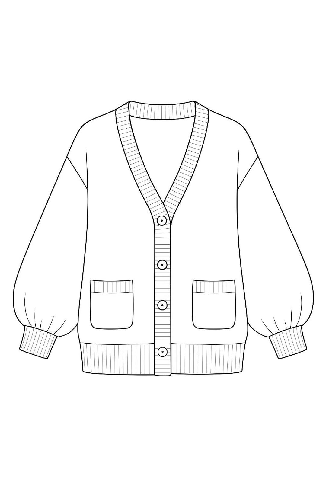 Sentro 48 Cardigan Knitting Pattern - Etsy