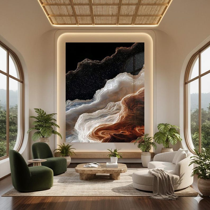 Custom Tempered Glass Wall Art, Modern Home Decor, Luxury Tempered Glss ...