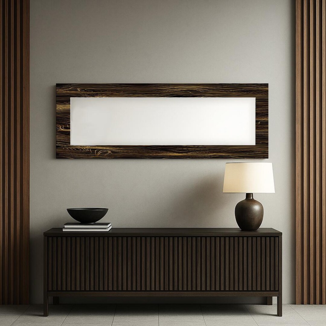 Modern Rectangle Wall Mirror, Boho Wall Mirror, Elegant Rectangle ...